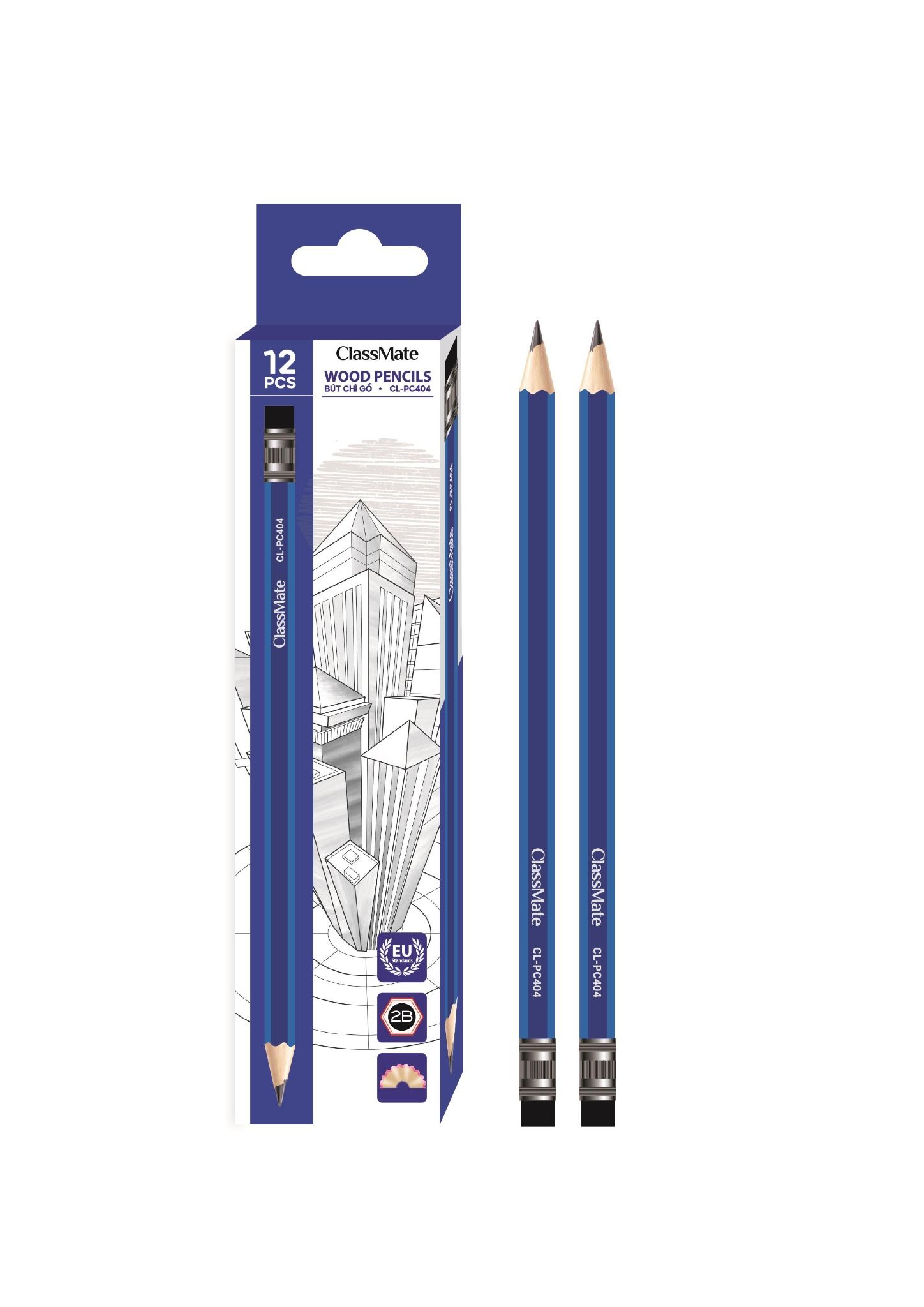 BÚT CHÌ GỖ 2B- CL-PC404 - Nhà Sách CPSchool