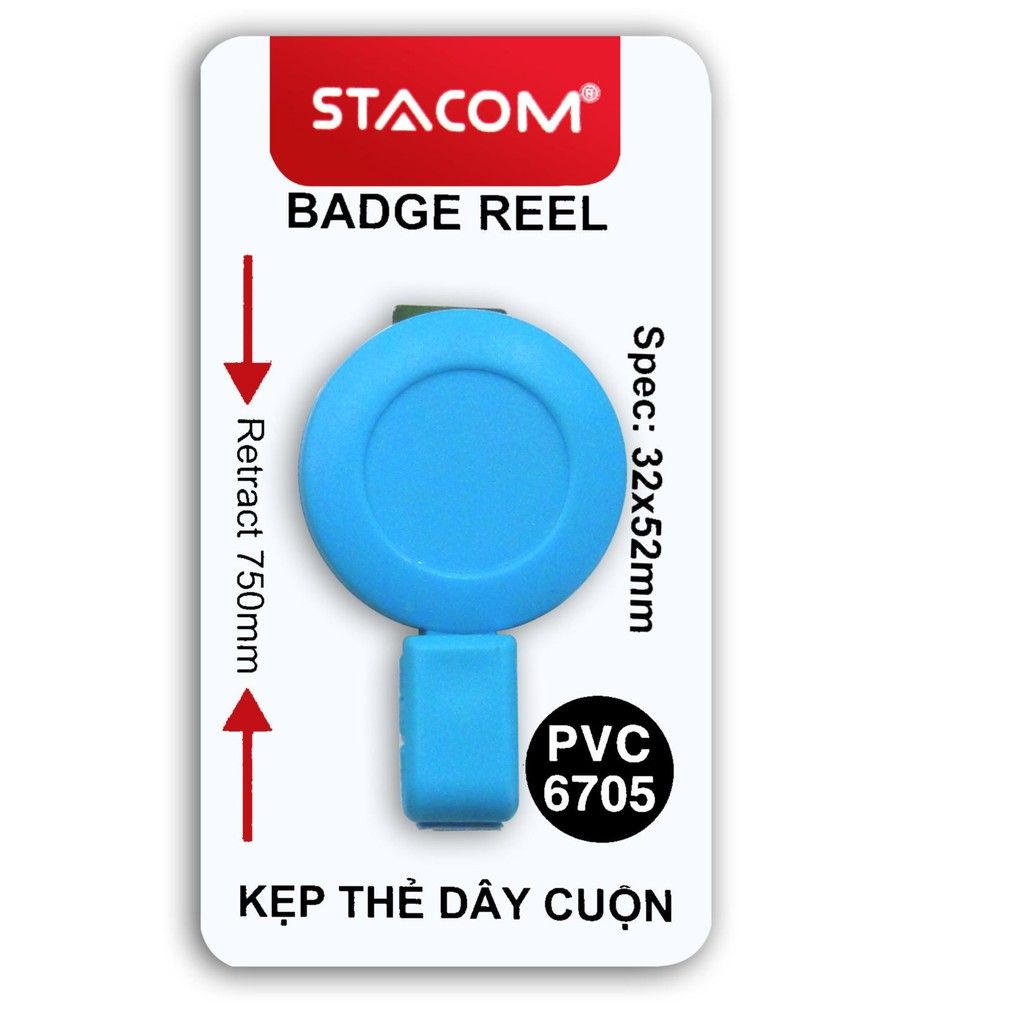 STACOM KẸP BẢNG TÊN DÂY CUỘN - PVC6705 - Nhà Sách CPSchool