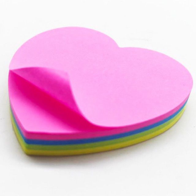 Giấy Nhớ 4 Màu Hình Trái Tim E528 - Nhà Sách CPSchool