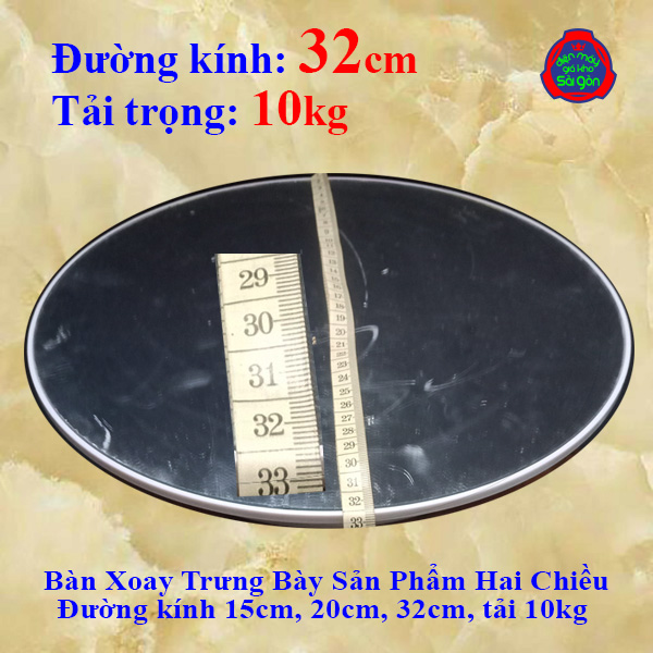 Bàn xoay sản phẩm hai chiều, đế xoay trưng bày sản phẩm 15cm, 20cm, 35