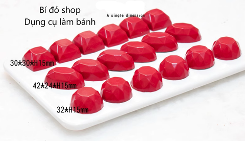 Khuôn sô cô la socola nhựa cứng PC hình TIM ẸO làm sô cô la bon bon ...