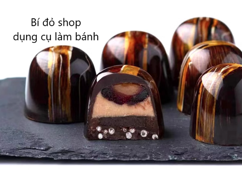 Khuôn sô cô la socola nhựa cứng PC hình TIM ẸO làm sô cô la bon bon ...