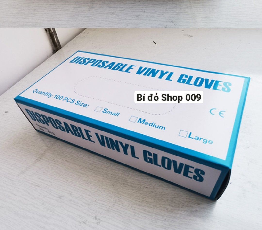 Hộp 100 chiếc bao tay, găng tay PVC/ VINYL chuyên dụng làm bánh, nấu ă ...