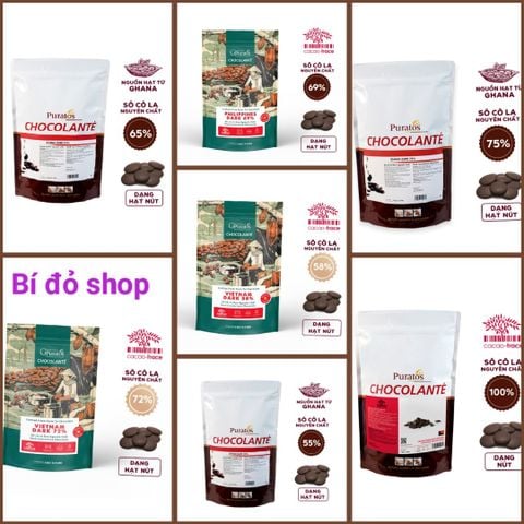 1kg Sô cô la Socola chocolate TRẮNG 38% BỐN MƯƠI Puratos - HẠT NÚT MÀU ...