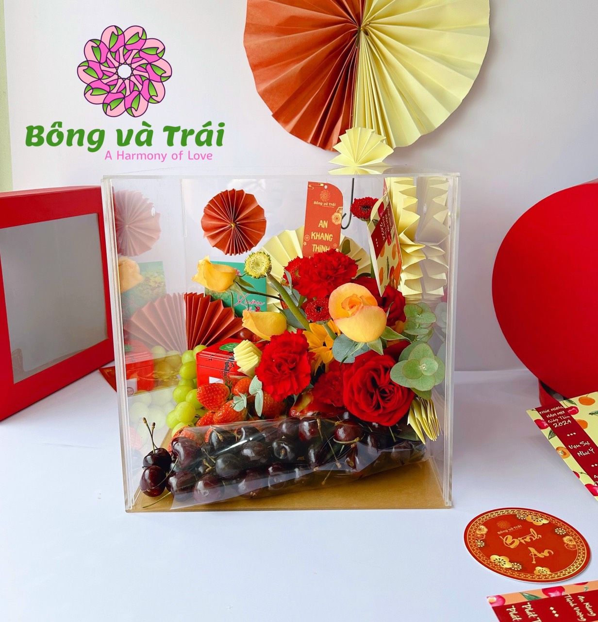 BÔNG VÀ TRÁI TẾT - MẪU 2 – FRUITBOX NAM CHÂN