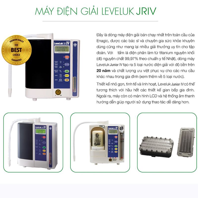 Máy Lọc Nước Ion Kiềm KANGEN LEVELUK JRIV - JR4 Mới NEW FULLBOX ...
