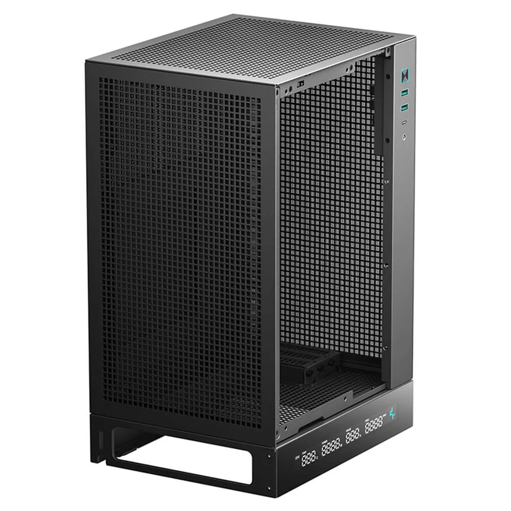 Deepcool CH170 DIGITAL – High-airflow Mini-ITX Case | Black - White – TITEK