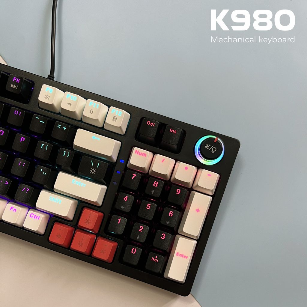 BÀN PHÍM CƠ K980 BLUE SWITCH
