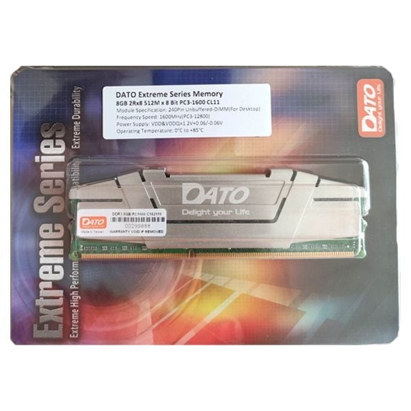 Ram PC DDR3 Dato 8G/1600 Tản Nhiệt