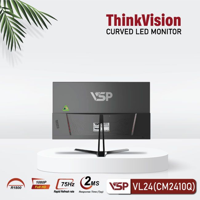 Màn hình cong 24inch 2ms 75Hz VSP VL24 (CM2410Q) màu đen