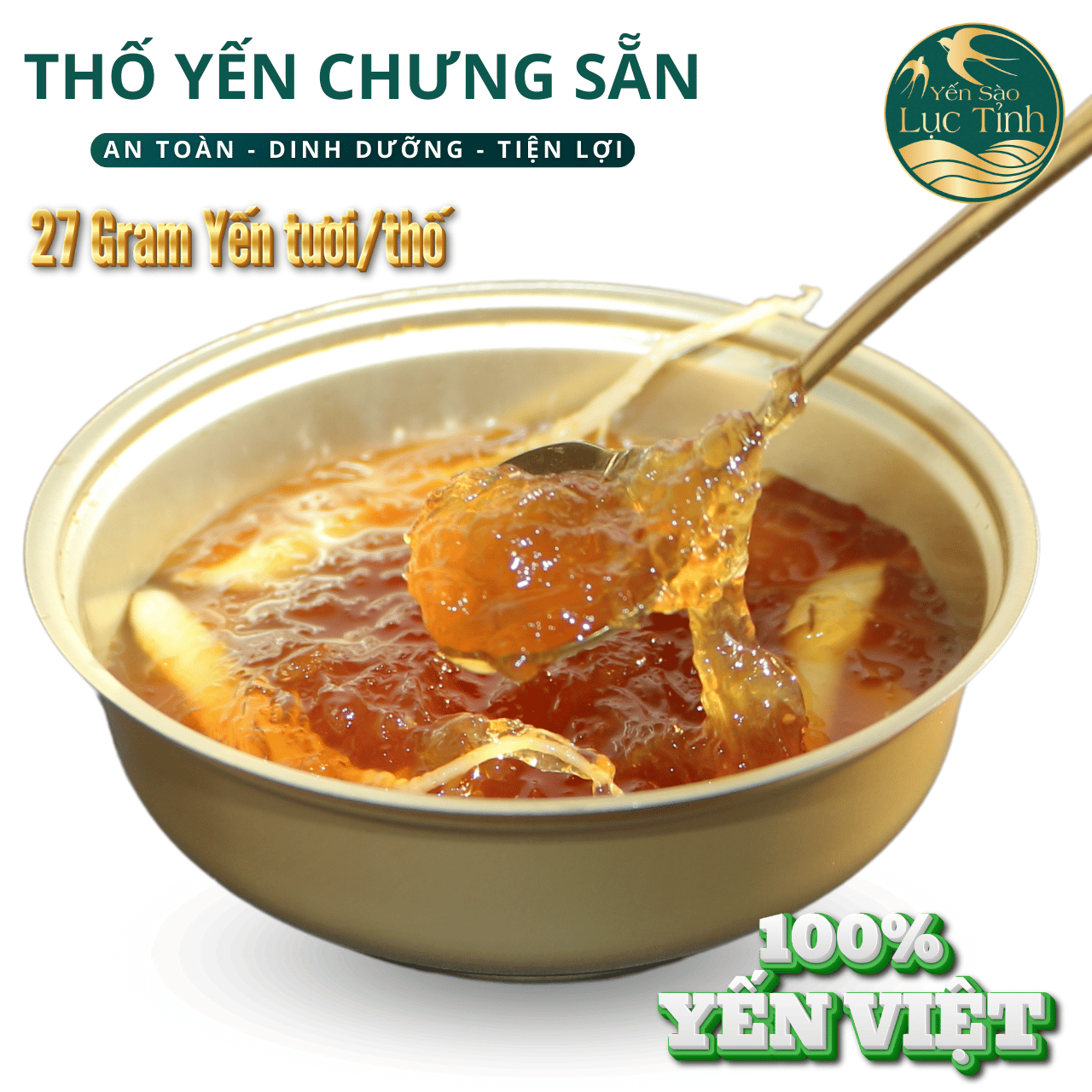 Thố yến chưng sẵn sâm dây Ngọc Linh - Yến Sào Lục Tỉnh