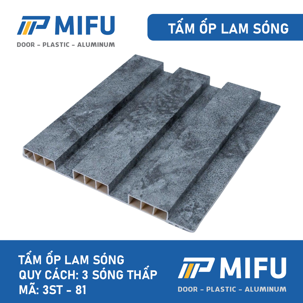 Lam 3 sóng thấp mã 81 Tấm ốp MIFU