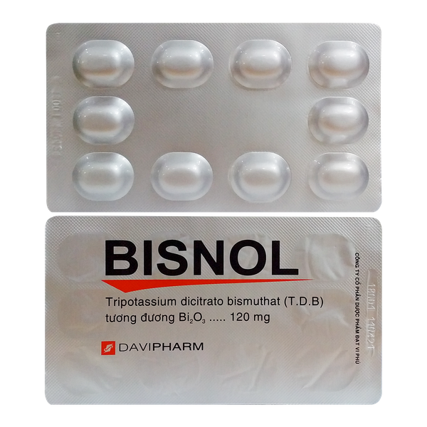 Thuốc BISNOL điều trị viêm loét dạ dày tá tràng – SANTAV