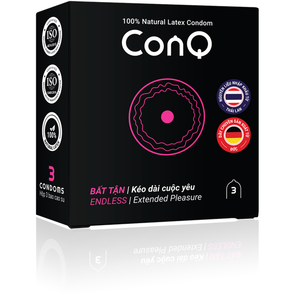 Bao cao su CONQ bất tận BENZOCAINE 7% – SANTAV