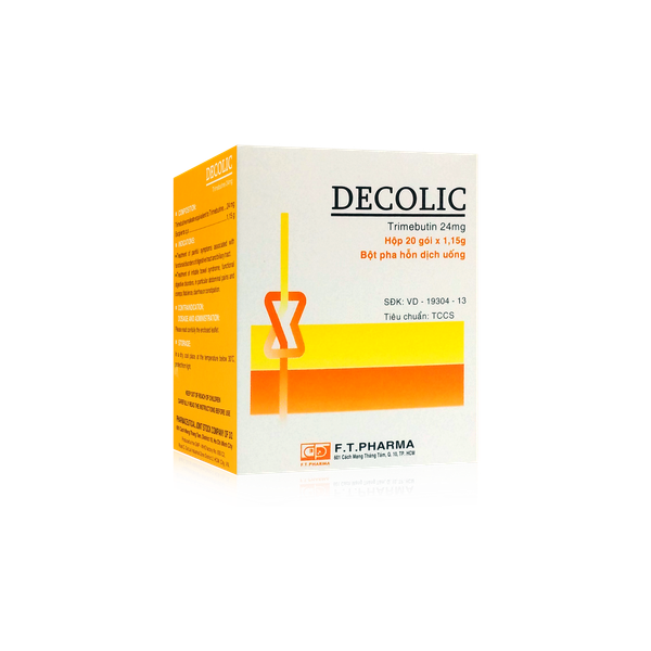 Thuốc DECOLIC F 200mg điều trị chứng đau đường tiêu hóa – SANTAV
