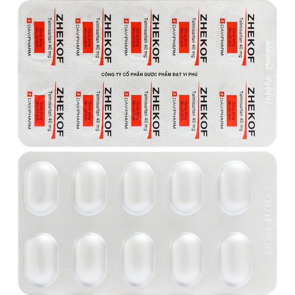 Thuốc Zhekof 40mg điều trị tăng huyết áp, bệnh tim mạch – SANTAV