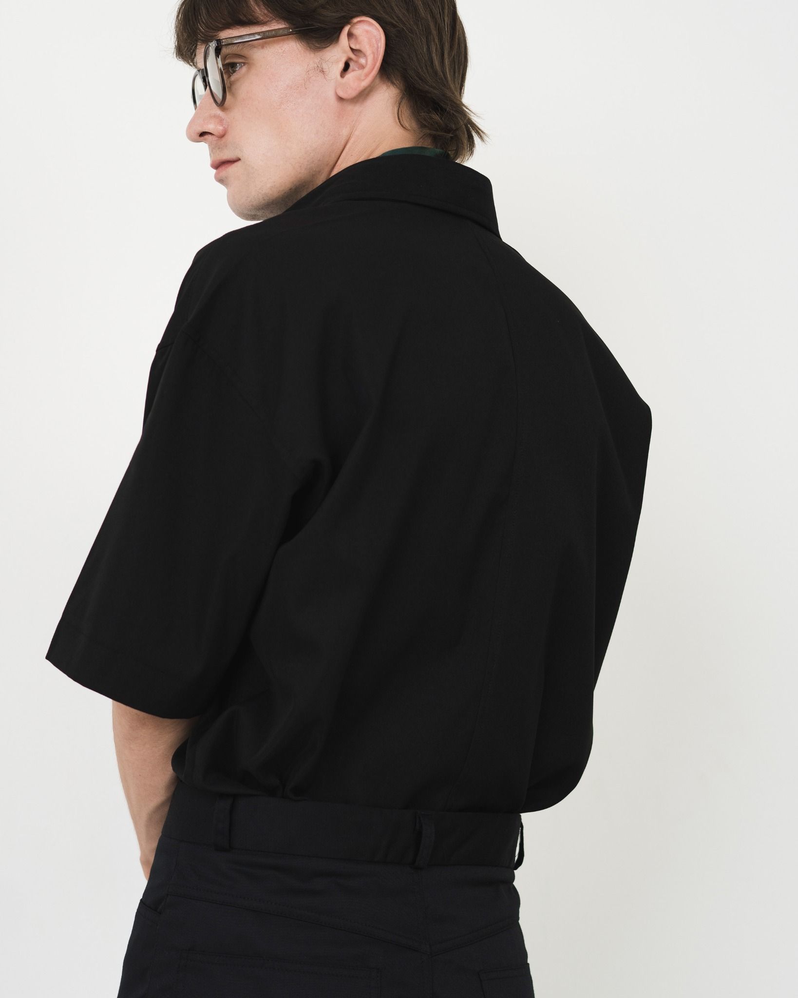 ODYSSEY SHORT SHIRT | BLACK - THE WEDOOKS