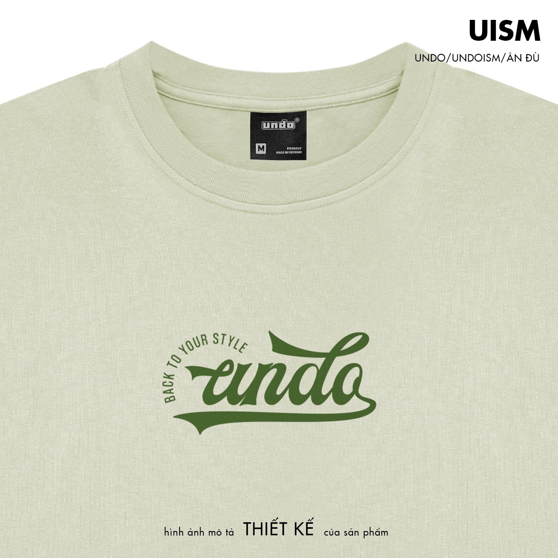 UNDO® Retro Tee/Light Beige