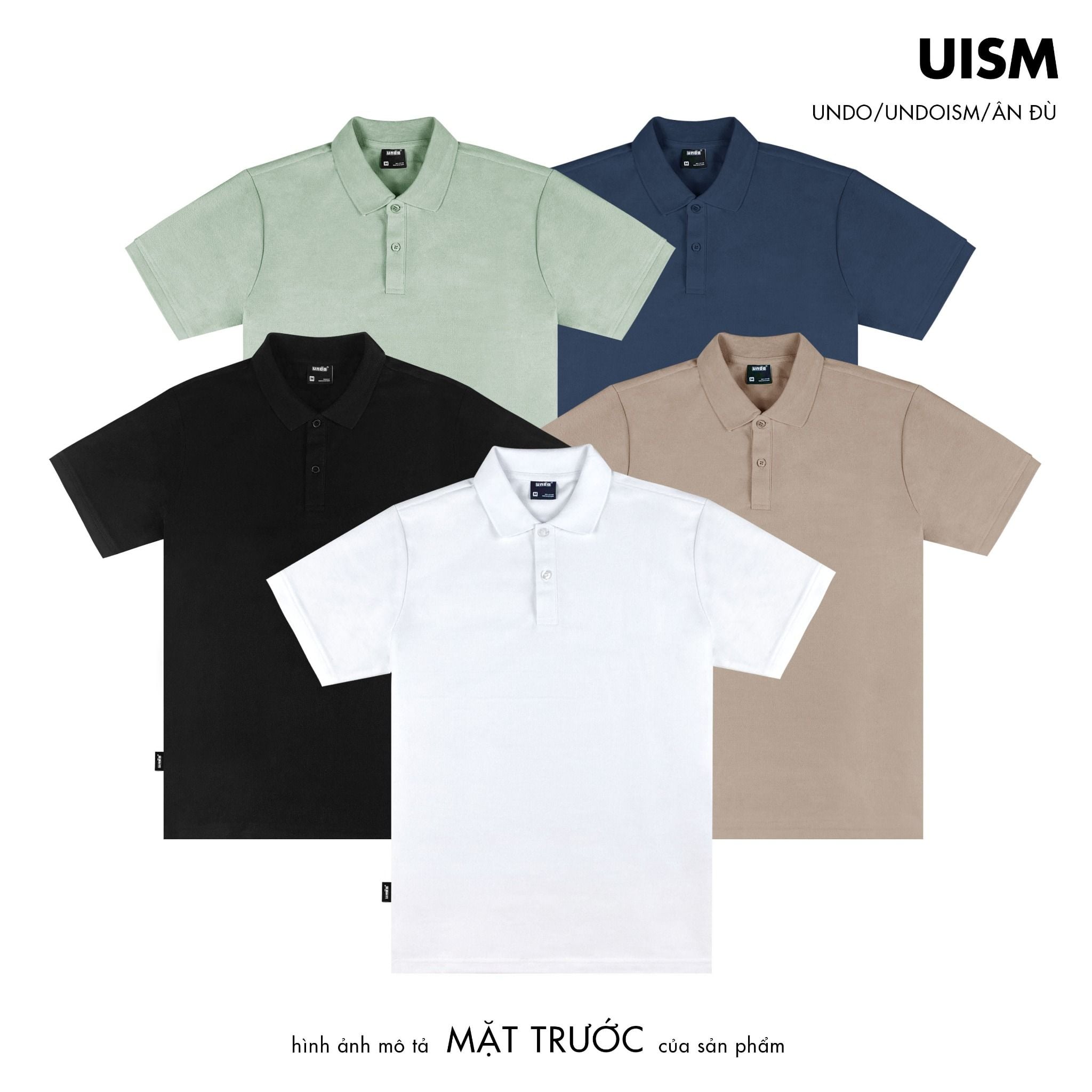 UNDO® Regular Polo Trơn/5 Colors