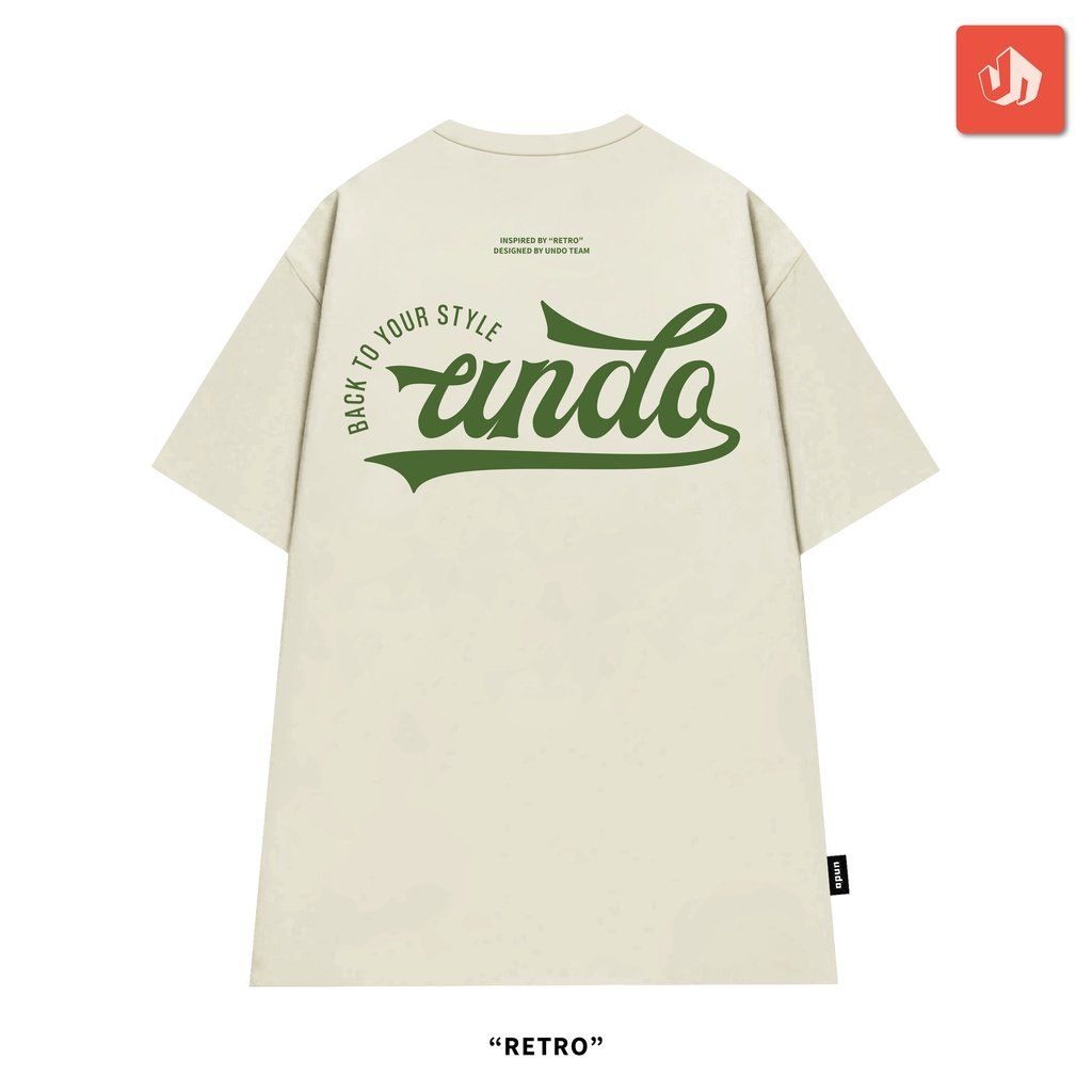 UNDO® Retro Tee/Light Beige