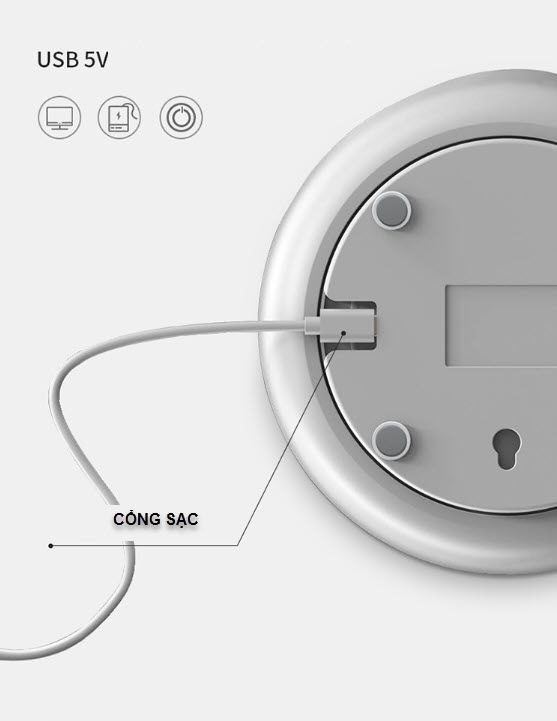 QUẠT MINI KHÔNG DÂY AIDEN EDON E808