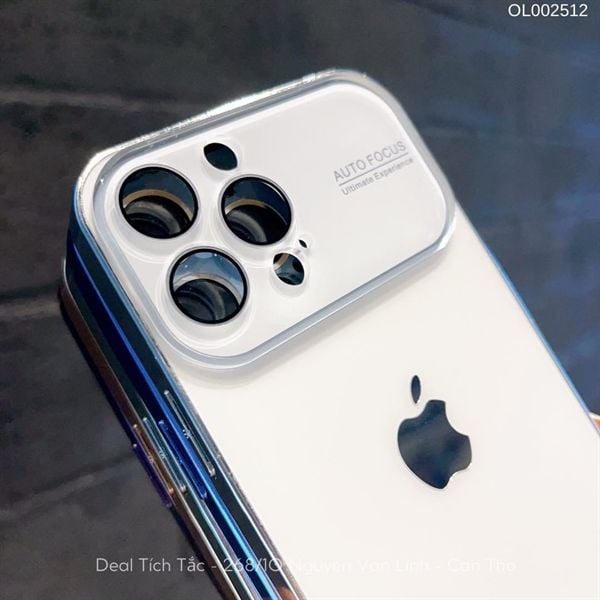 Ốp IP 13 Pro Max Lưng kính viền xi bảo vệ camera