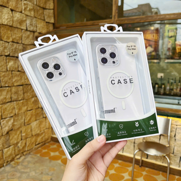 ** Ốp IP 15 Pro Max Memumi trong cứng Magsafe