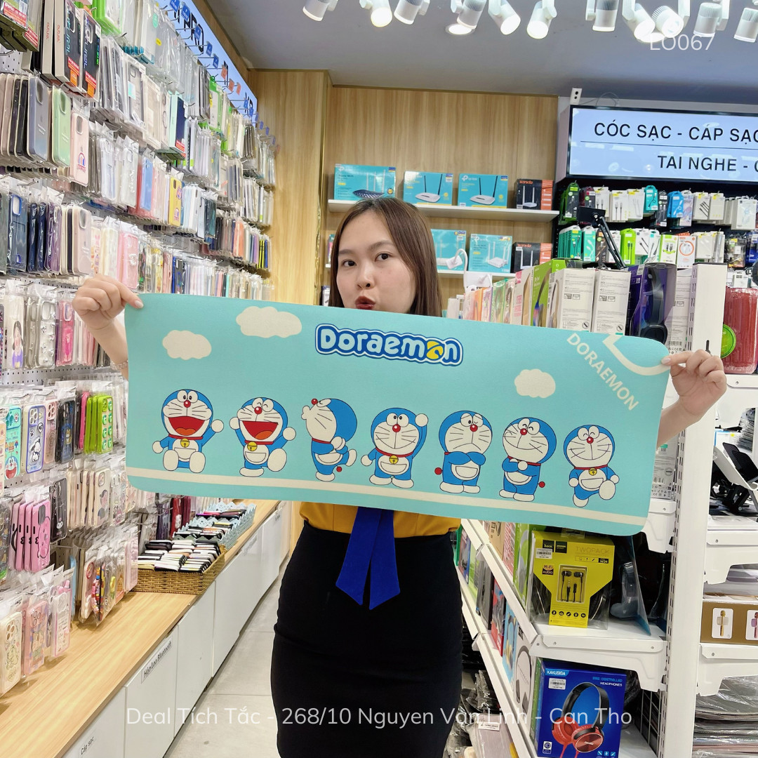 ** Lót chuột Doraemon 80x30cm