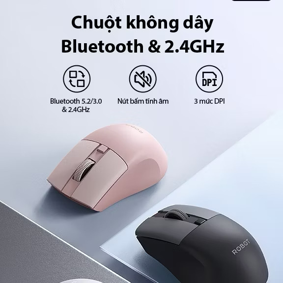 Chuột không dây + BT Robot M355