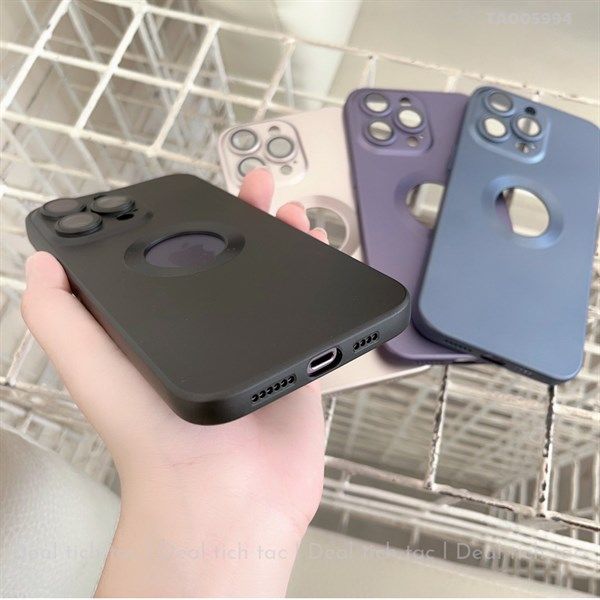 Ốp IP 12 Pro Max full màu khoét táo bảo vệ camera Iris