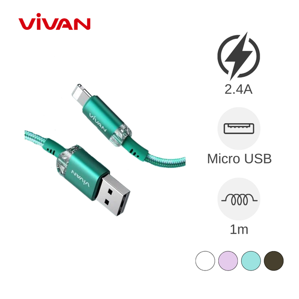 Cáp Lightning Vivan VXL100s 1m