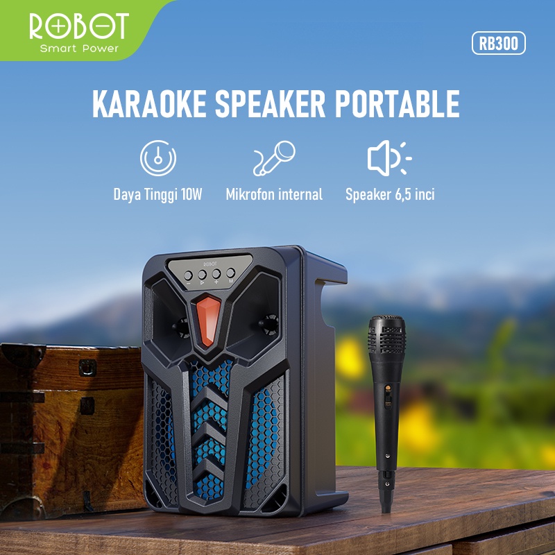 Loa Bluetooth kèm mic dây Robot RB300