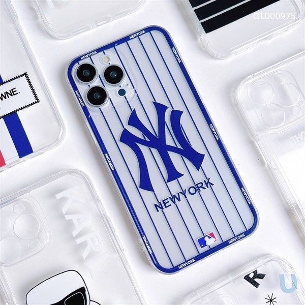 Ốp IP 13 Pro Max dẻo trong logo New York xanh