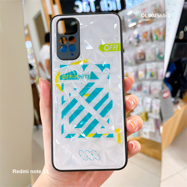 Ốp Remi Note 11 Lưng kính nhiều hình vân 3D vỡ