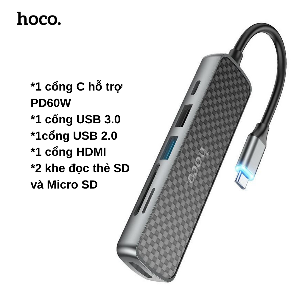 Hub Type C 6 in 1 Hoco HB24