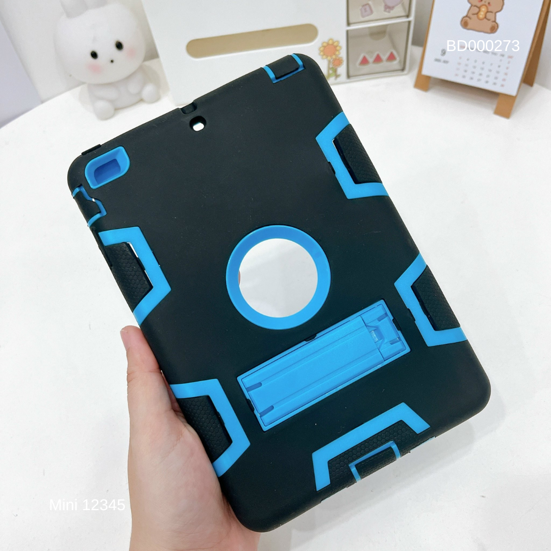 Ốp Ipad Mini 123 chống sốc viền màu kèm giá đỡ