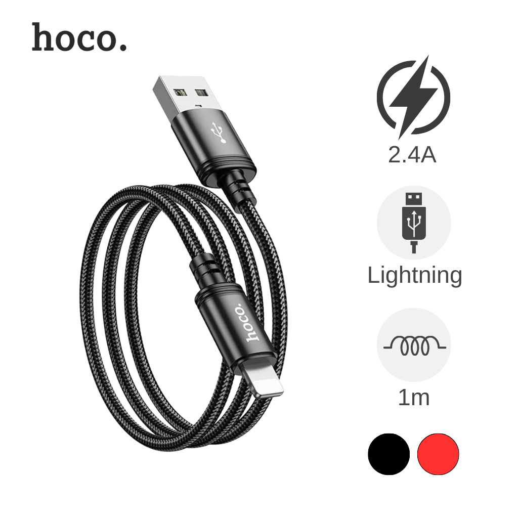 **Cáp Lightning Hoco X89 1m