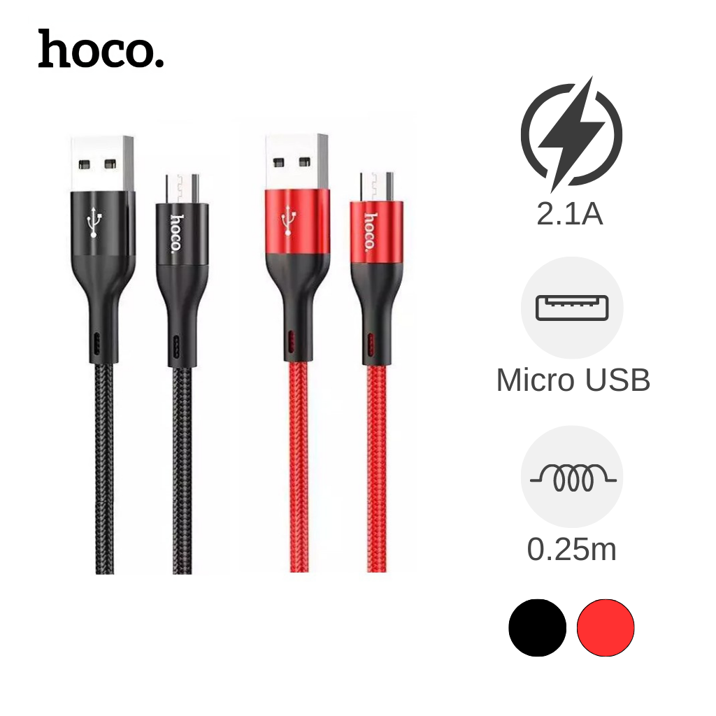 **Cáp micro Hoco X2 max 25cm