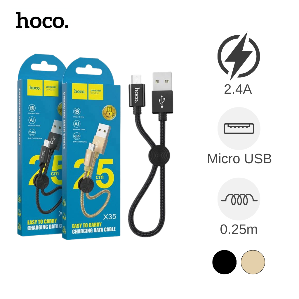 **Cáp Micro Hoco X35 25cm