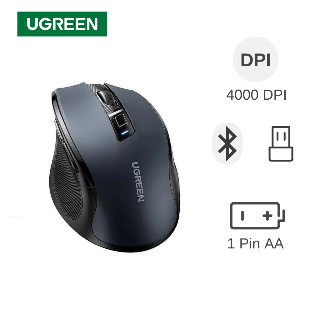 **Chuột không dây + BT Ugreen MU006