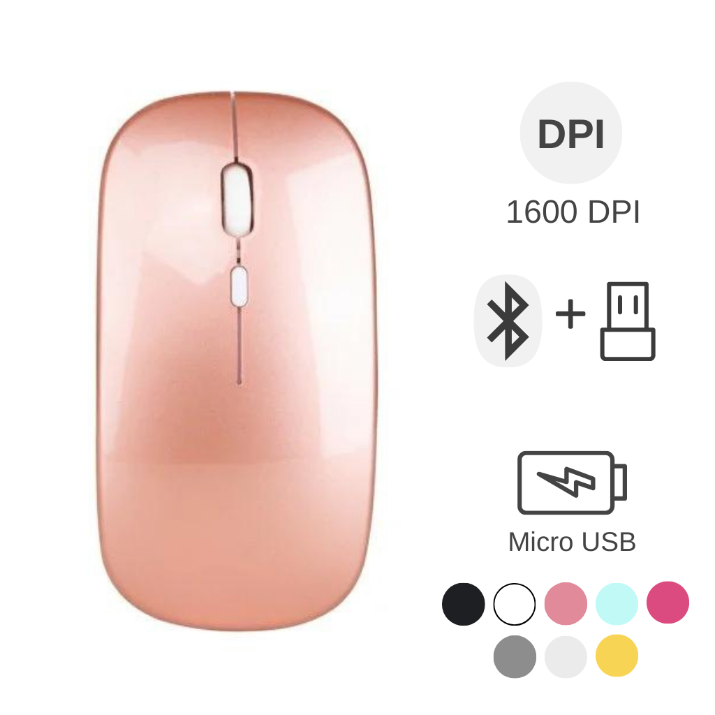 **Chuột không dây + BT pin sạc