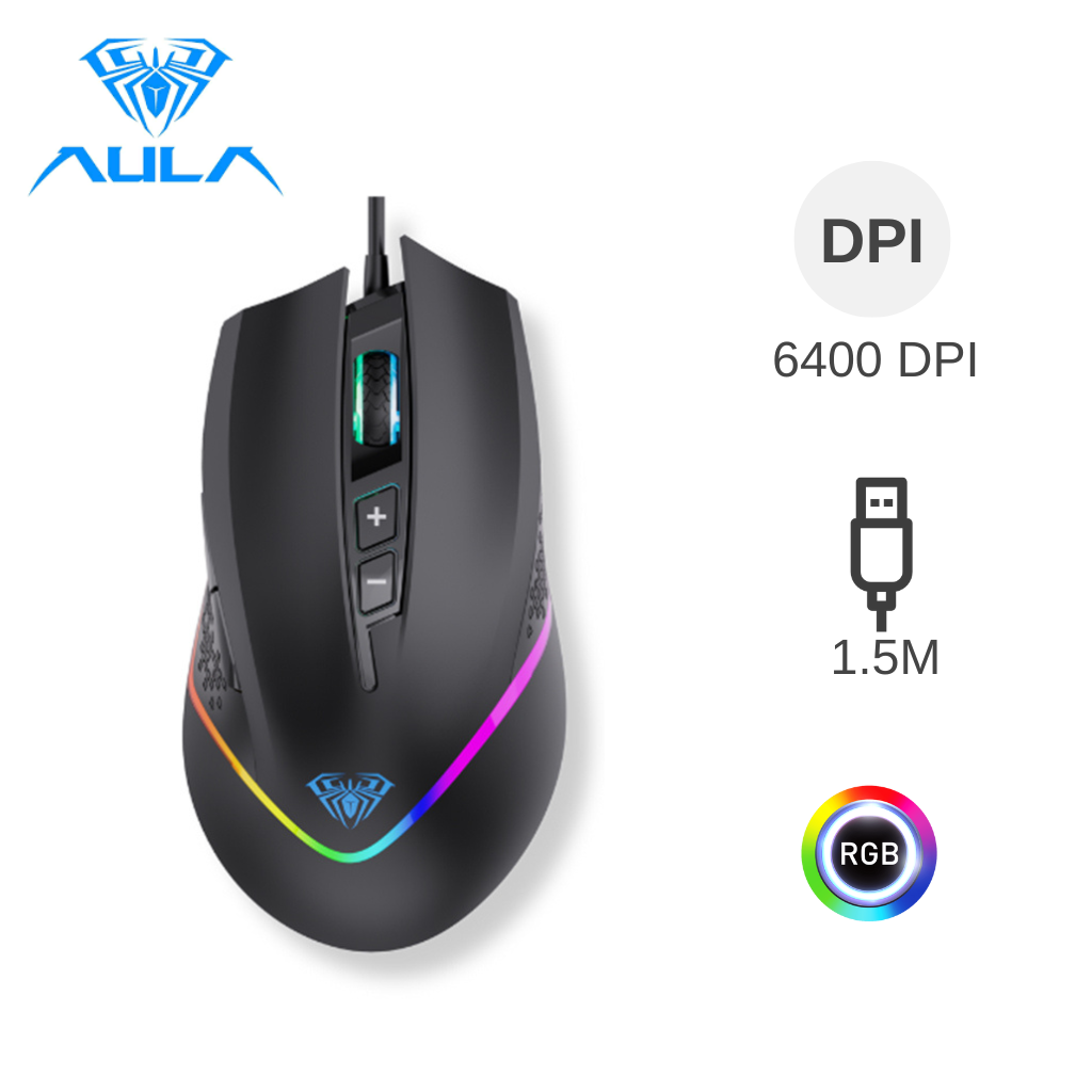 Chuột có dây Aula F805 Led RGB
