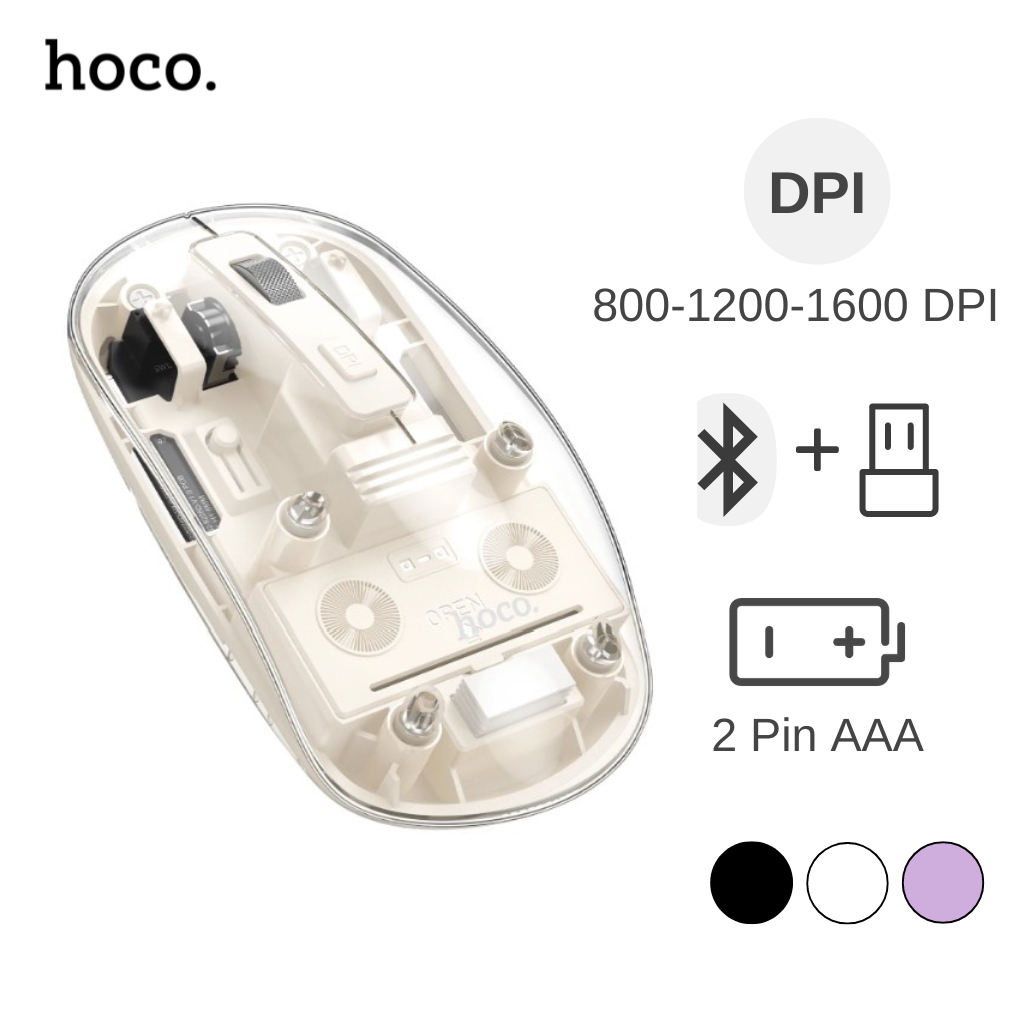 Chuột không dây + BT Hoco GM29