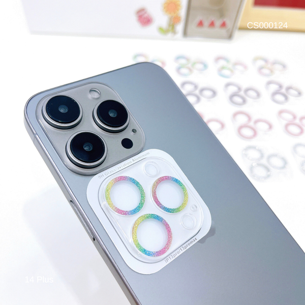 Cụm Camera IP 14 Plus kim tuyến màu**