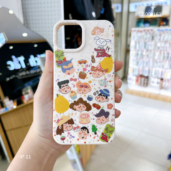 **Ốp IP 11 dẻo lúa mì Gia đình Kushin