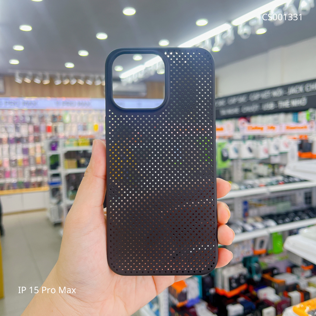 **Ốp IP 15 Pro max lưới tản nhiệt siêu mỏng