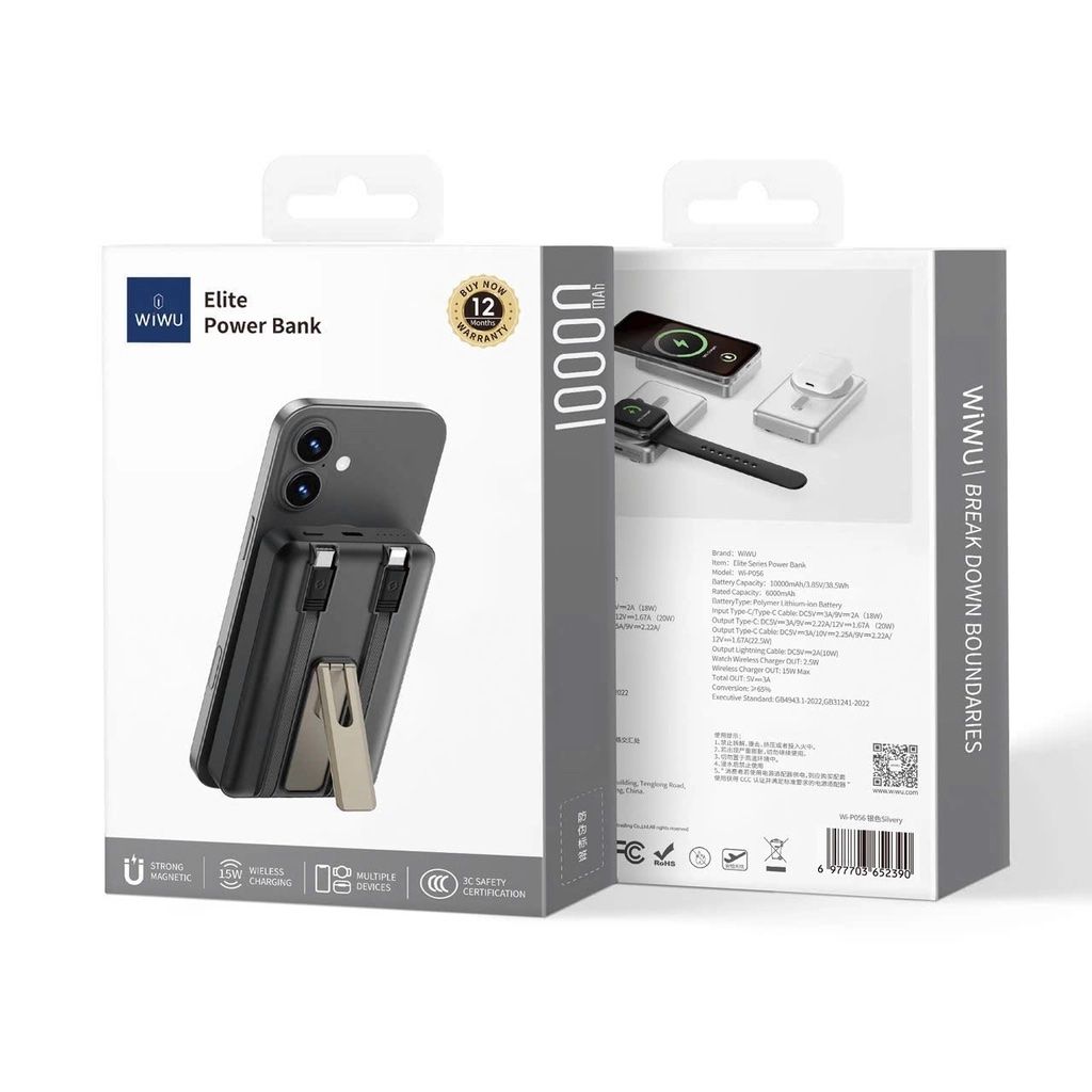 PDP không dây Wiwu P056 10.000mAh 22.5W