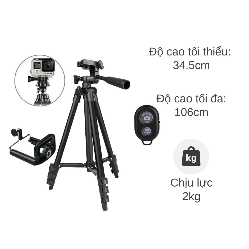 **Đế 3 chân cao Tripod T3120