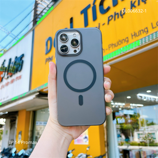 Ốp IP 15 Plus nhám lưng cứng Magsafe