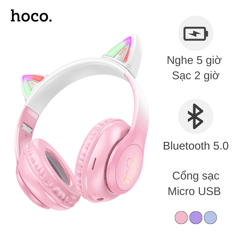 Headphone Bluetooth Hoco W42 Tai Mèo